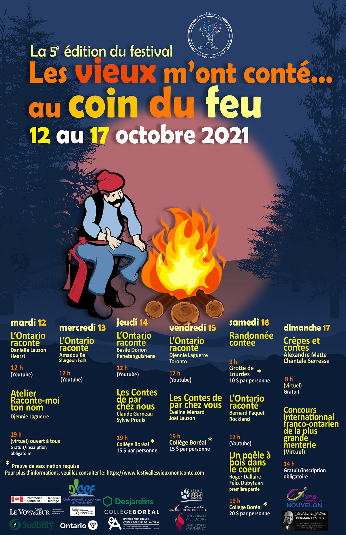 La 5e dition Du Festival Les Vieux M ont Cont Au Coin Du Feu CFOF